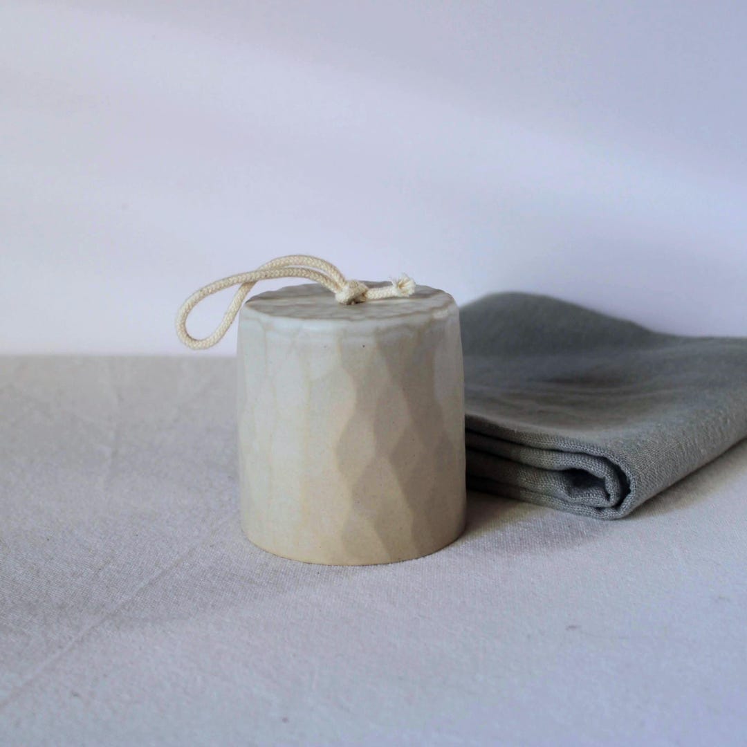Ceramic Bell, Thrown Pottery Bell, White Clay Bell, Stoneware Bell, One ...