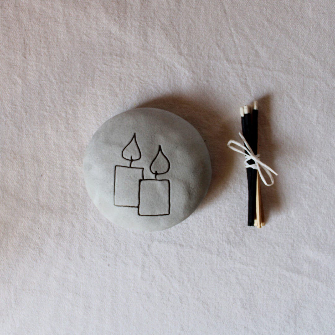 Ceramic Pebble, Pottery Pebble, Grave Decor, Loss Clay Stone, Clay ...