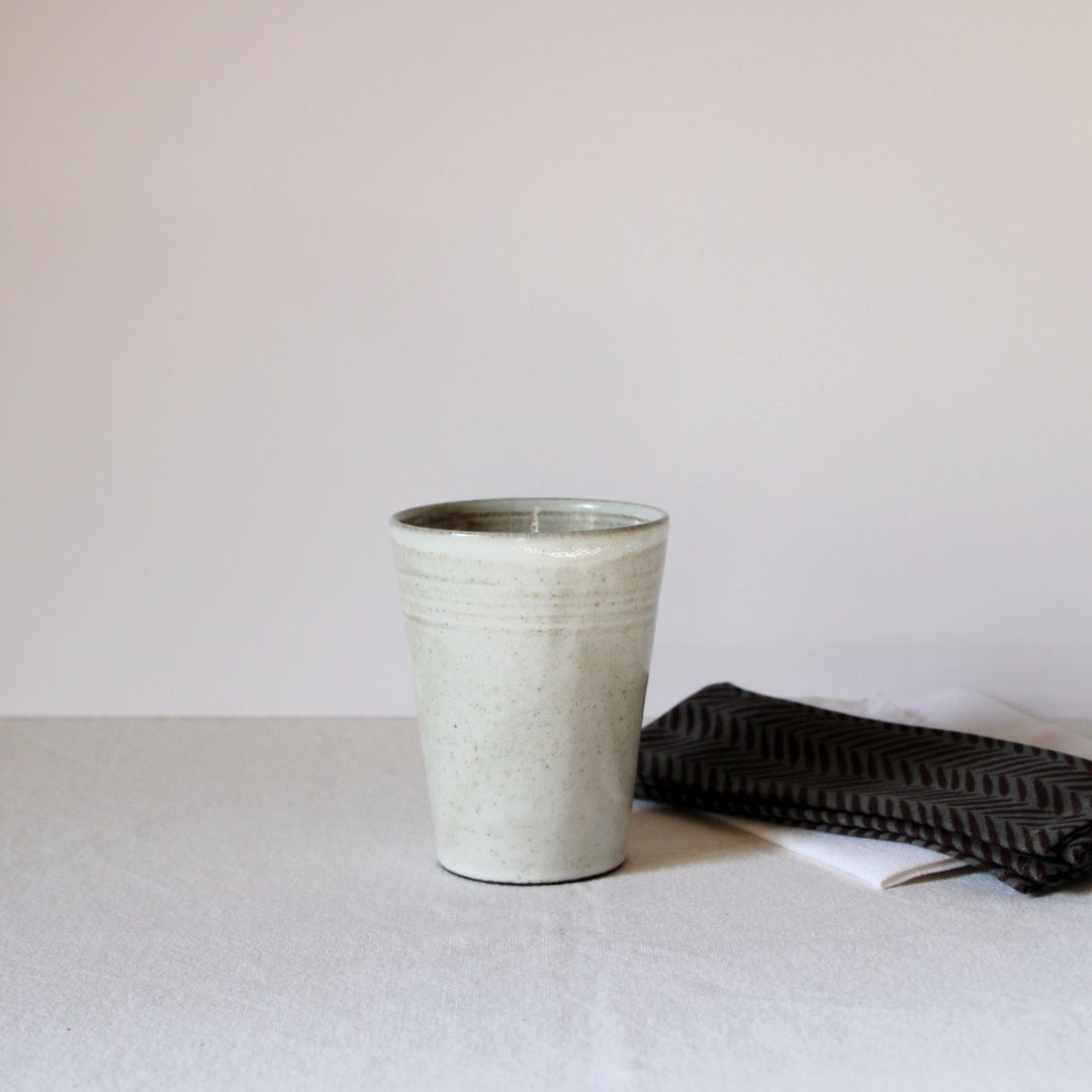 Ceramic Tumbler, No Handle Mug, Pottery Teacup, Hand Thrown Ceramic ...