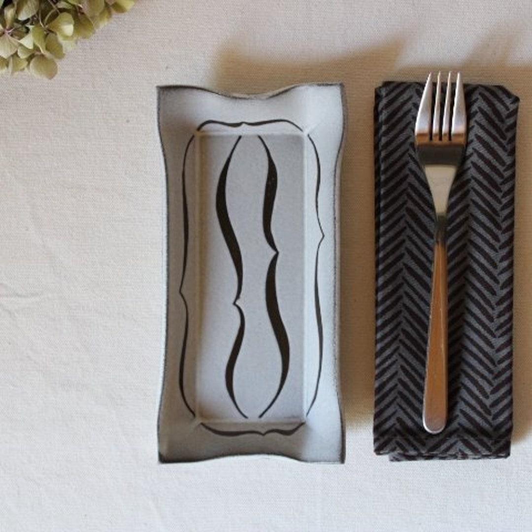 Rectangular Side Plate, Ceramic Plate, Hand Built Plate, Pottery ...