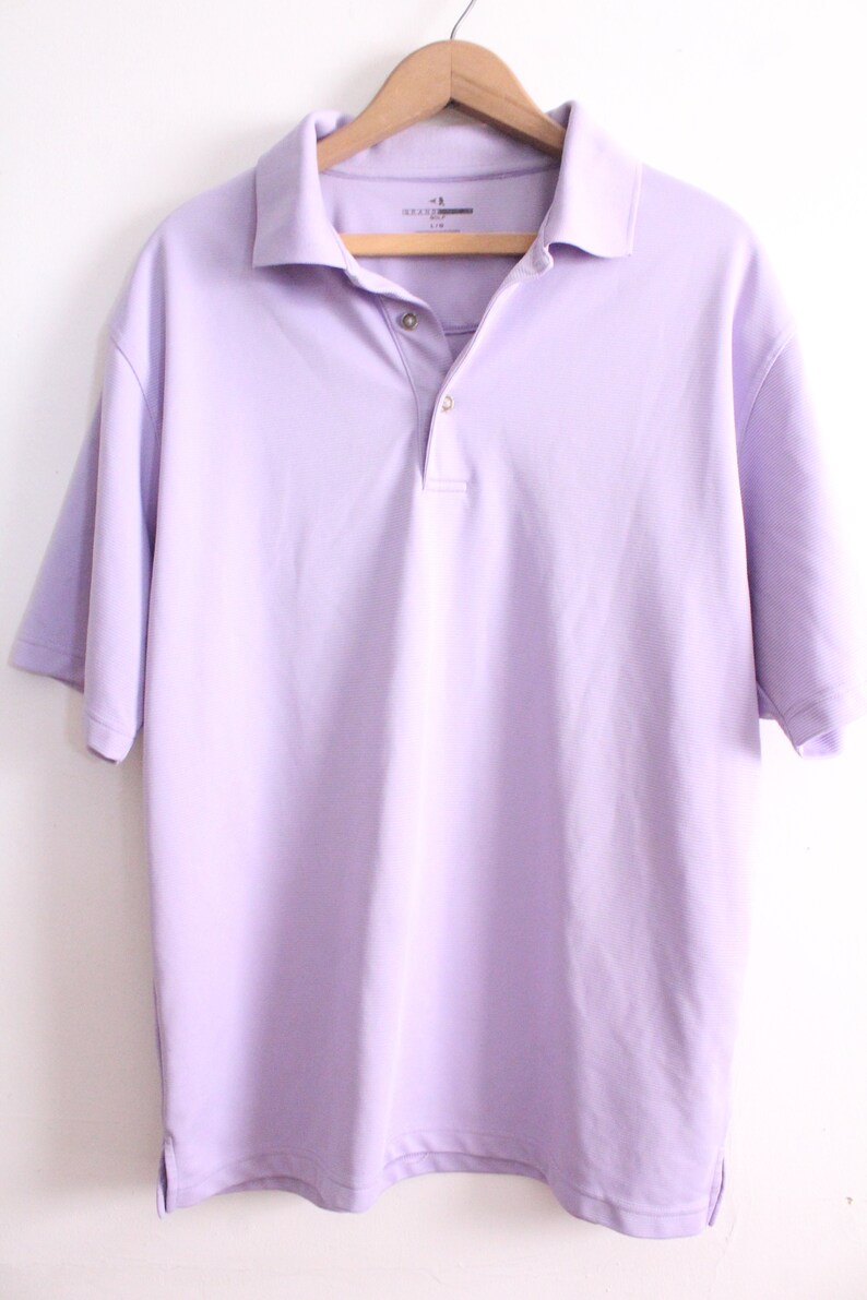 Pastel Lilac 90s Polo Tee - Etsy