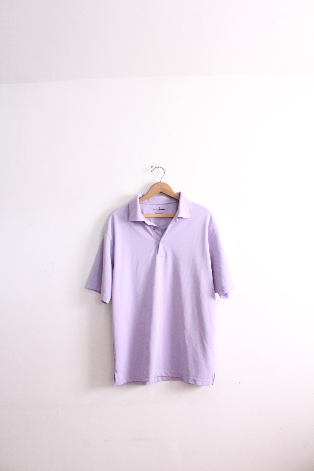 Pastel Lilac 90s Polo Tee - Etsy