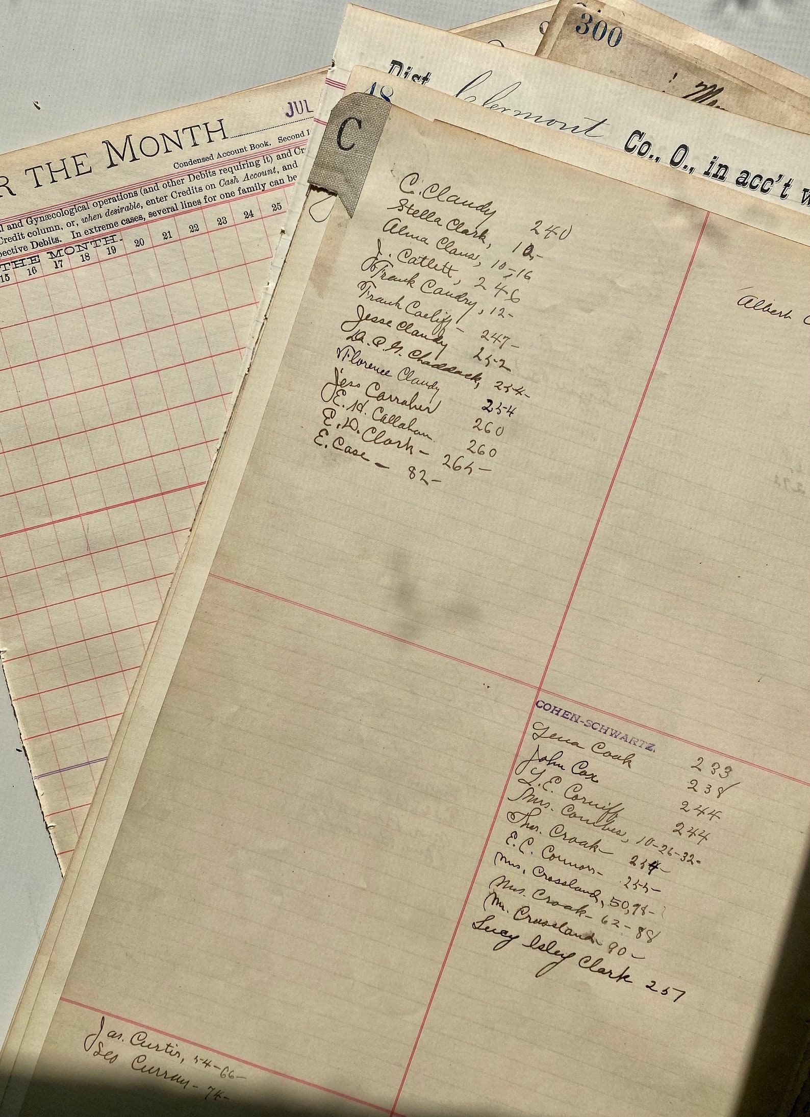 12 Original Antique Handwritten Ledger Pages. Mixed Grab Bag. - Etsy