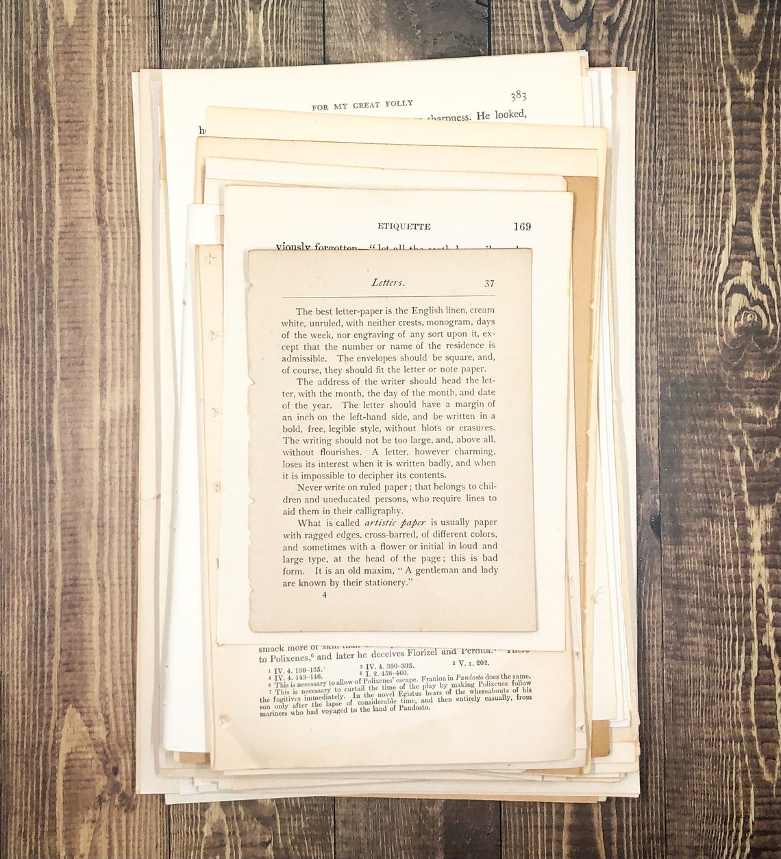 Vintage Book Page Bundle. Lot of 50 100 or 200. Mixed Lot Old - Etsy UK