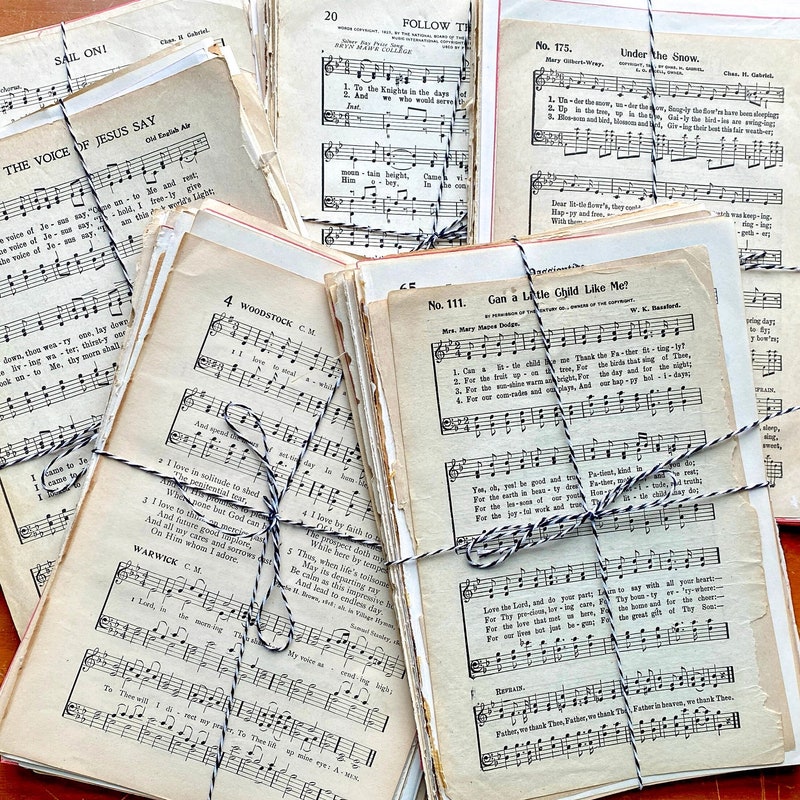 Hymnal Decor - Etsy