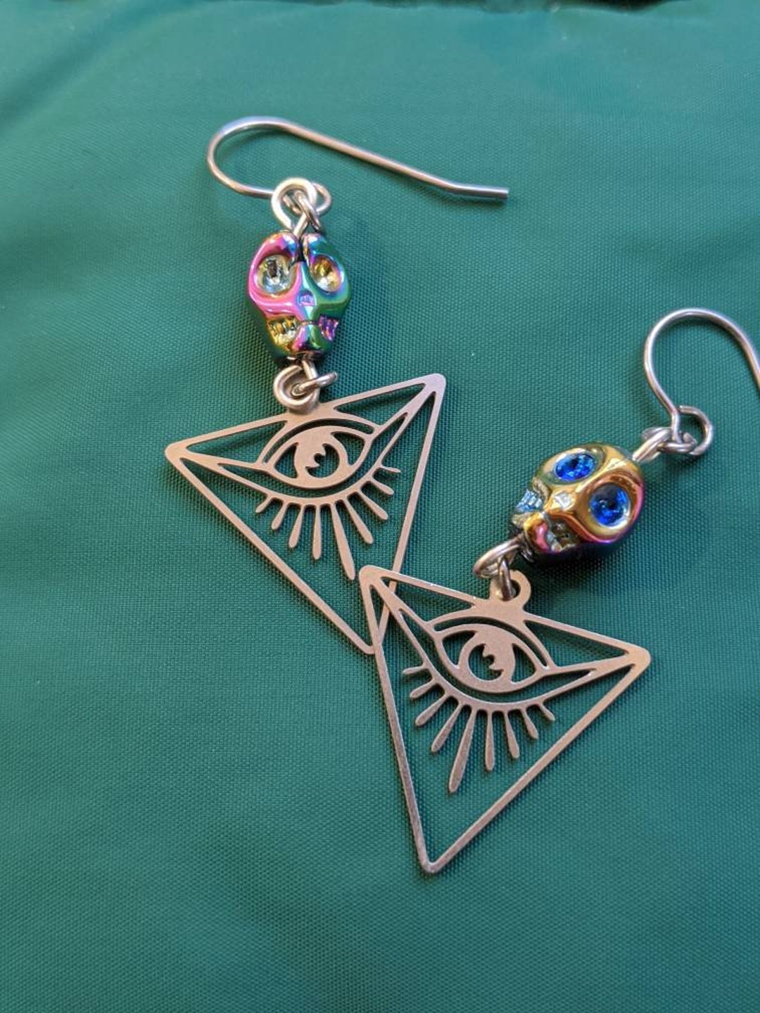All Seeing Death Earrings - Etsy