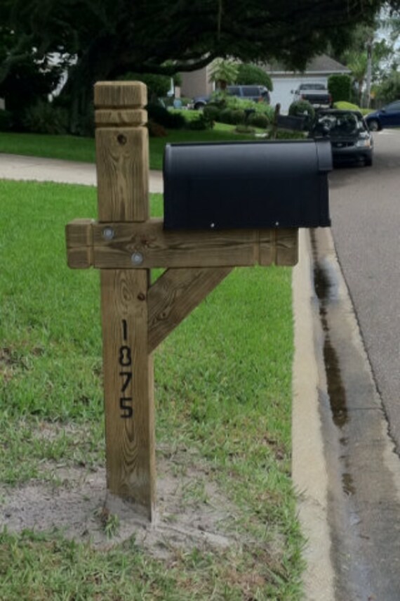 6x6 Handmade SINGLE Treated Mailbox Post Etsy 6x6 Handmade SINGLE Treated Mailbox Post Etsy