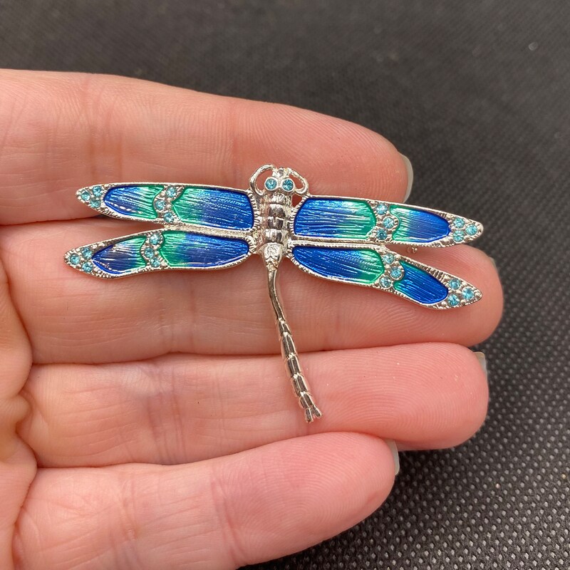 Enamel Dragonfly - Etsy