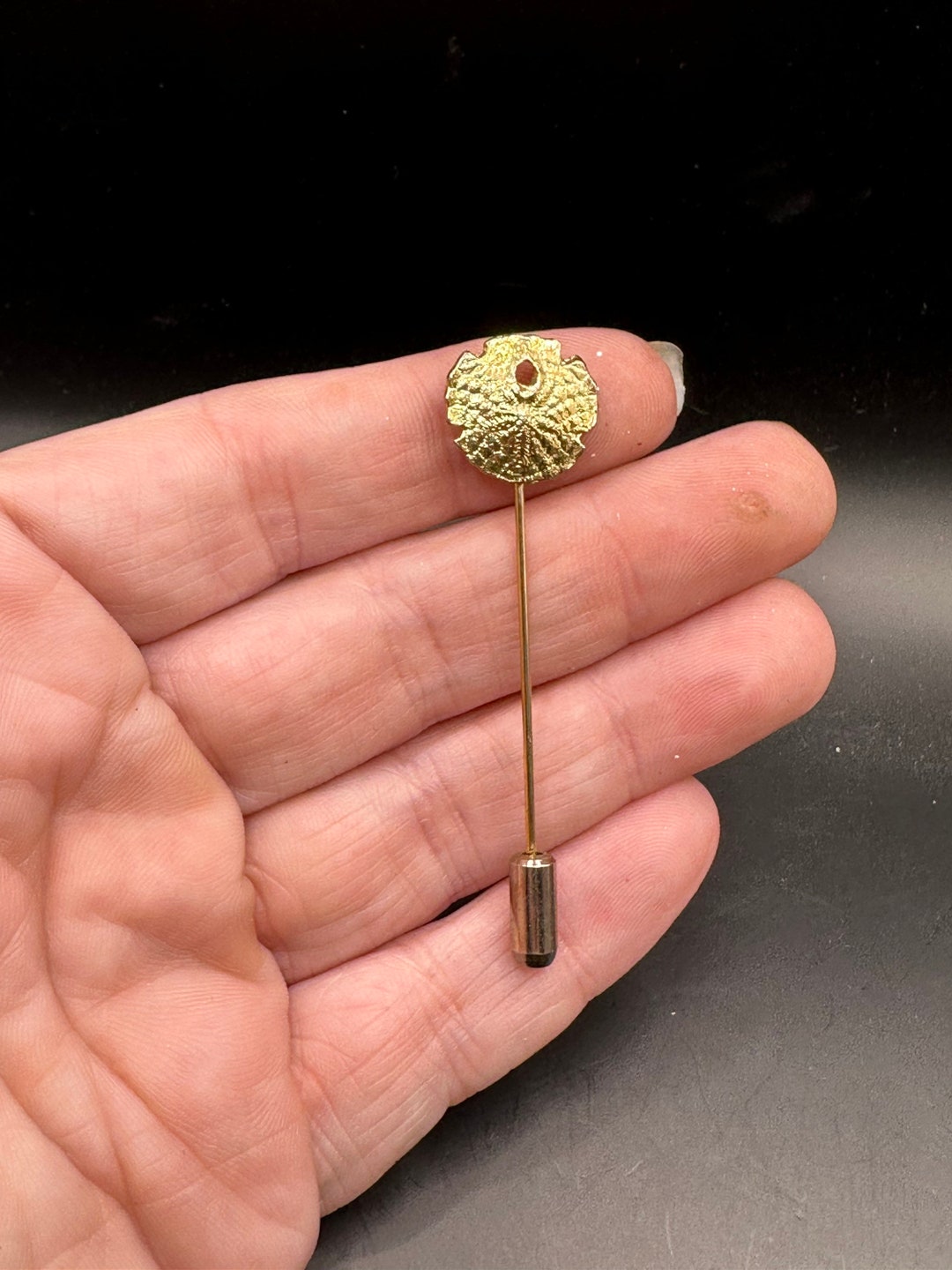 Vintage Sand Dollar Stick Pin - Etsy