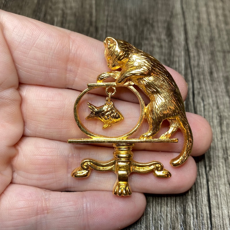 Goldfish Pin - Etsy