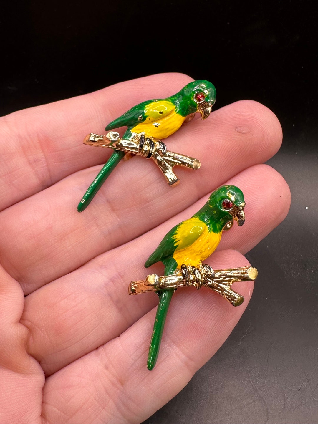 Vintage Parrot Scatter Pins - Etsy
