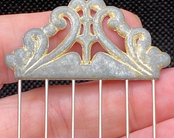 Vintage Metal Hair Comb - Etsy