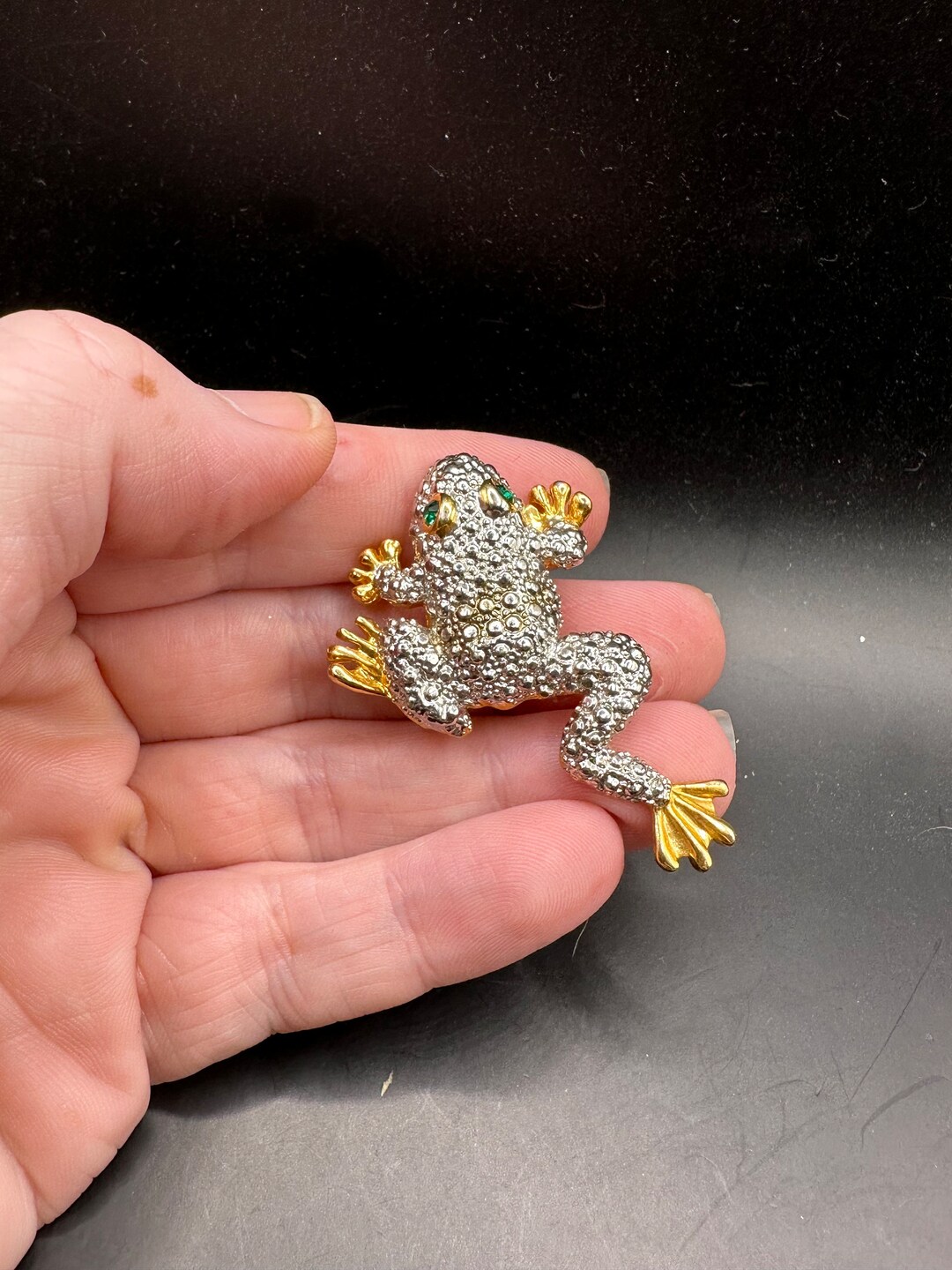 Vintage Frog or Toad Pin - Etsy