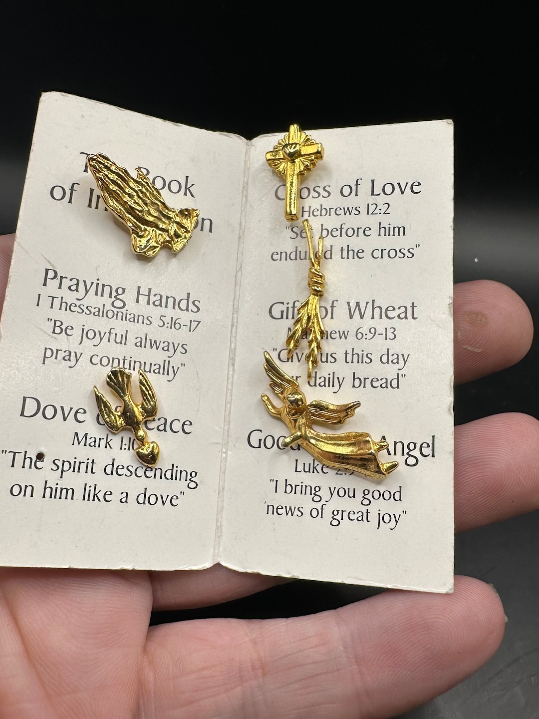 Vintage Art of Religious Inspirational Pins - Etsy