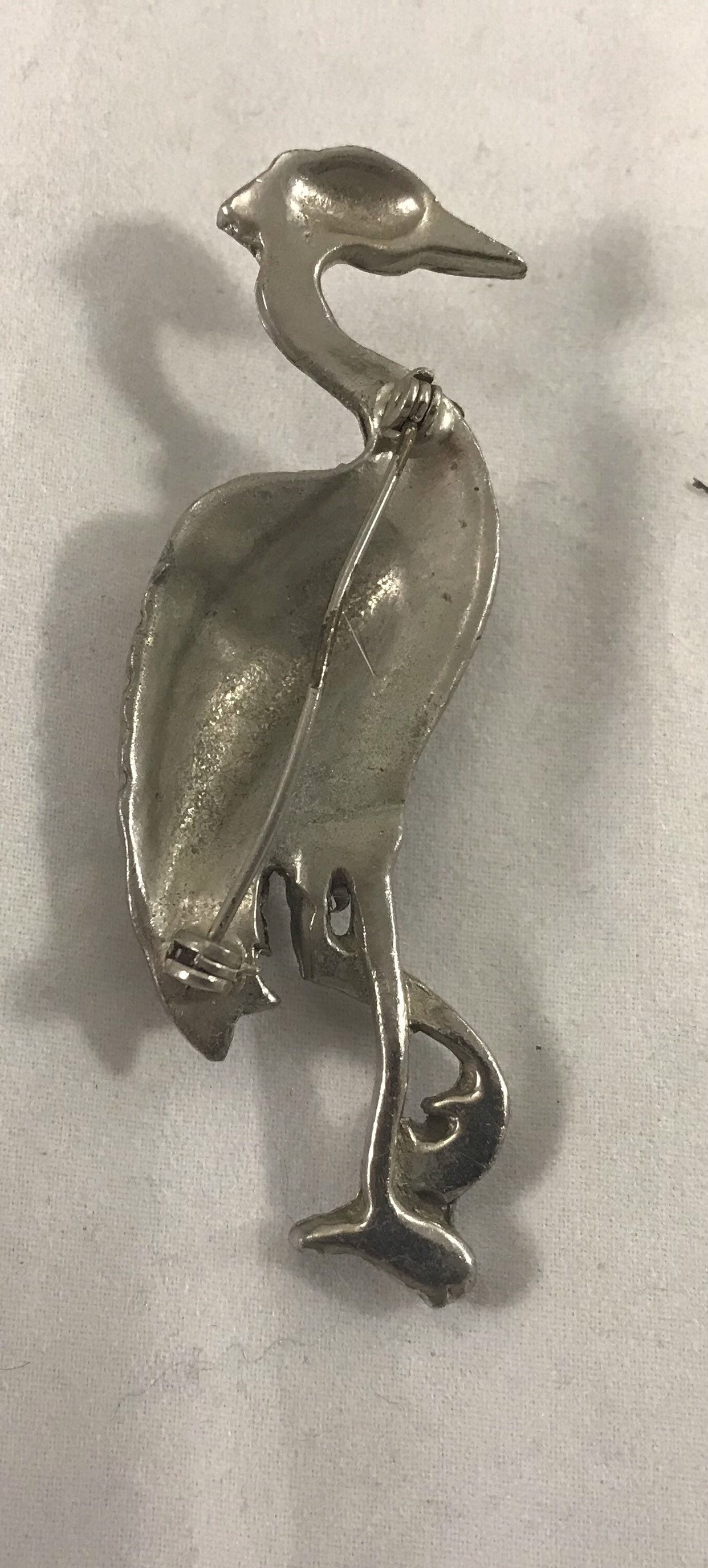 Vintage Crane Pin - Etsy