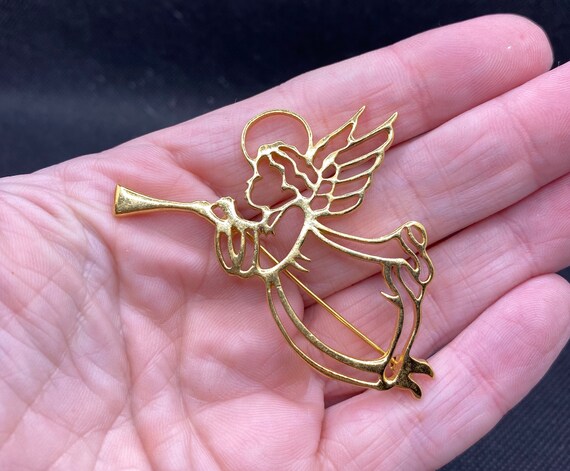 Vintage Angel Pin | Etsy