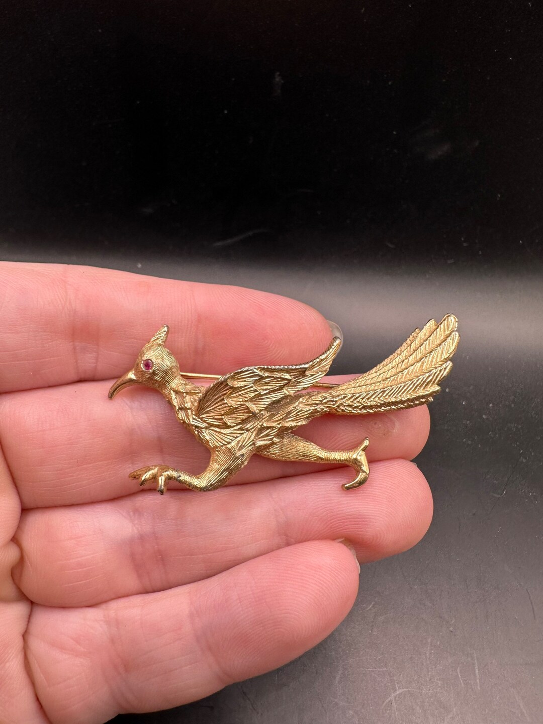 Vintage Roadrunner Pin - Etsy
