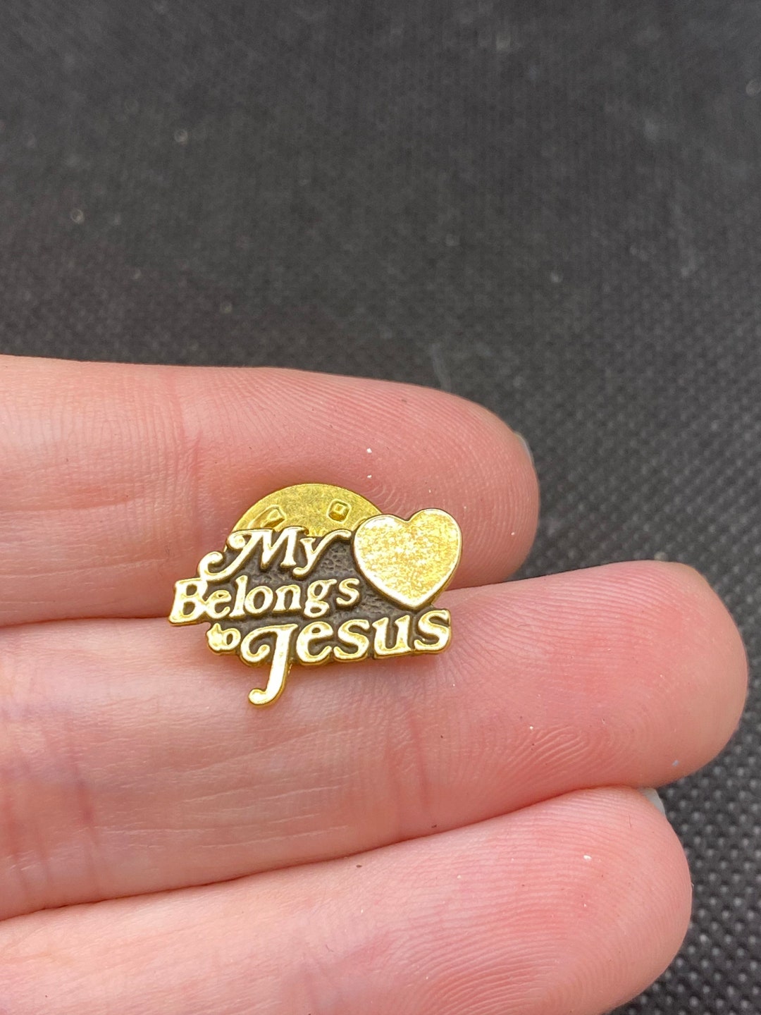 Vintage Love Jesus Pin - Etsy