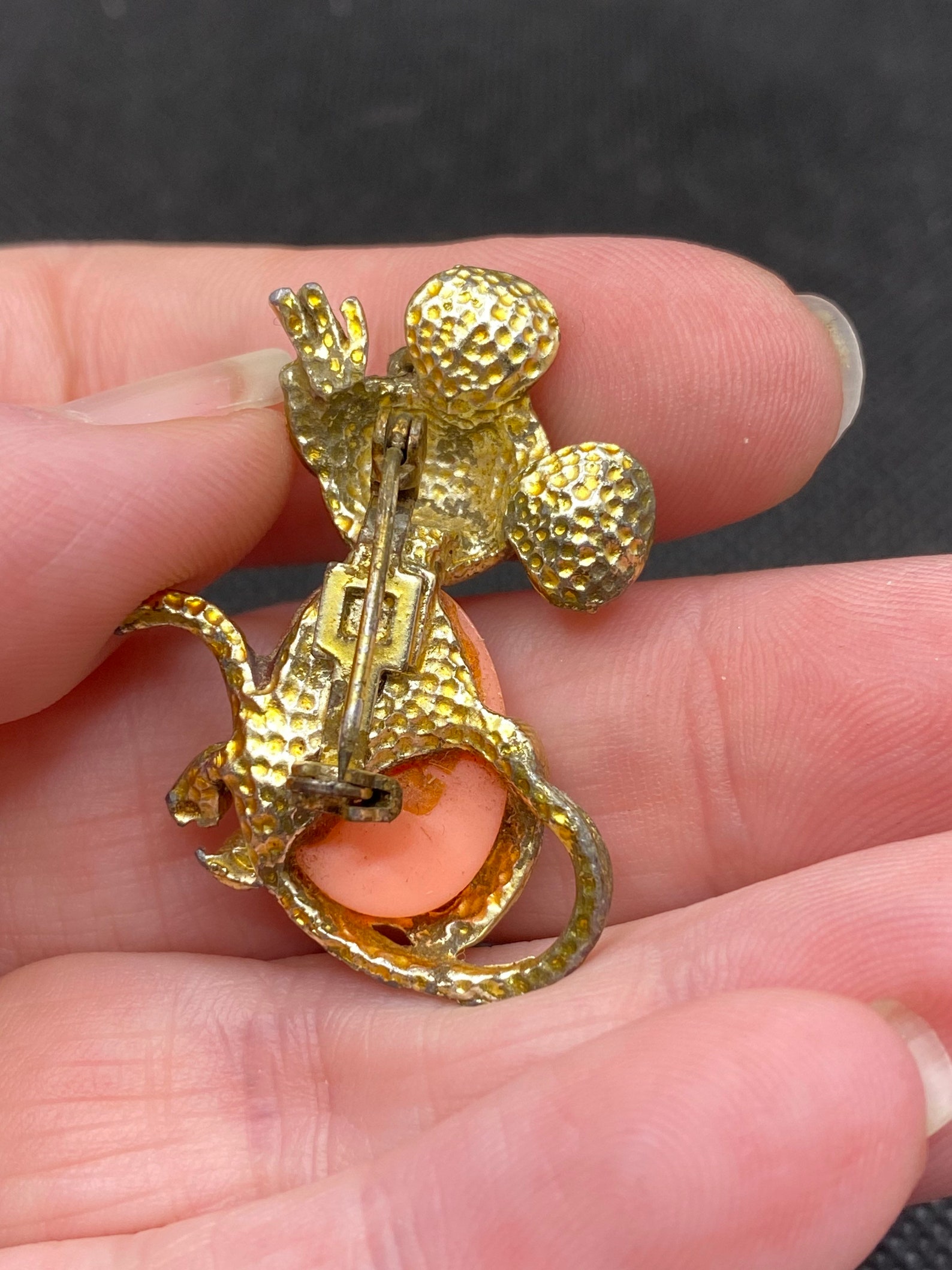 Vintage Mouse Pin With Jelly Belly Rhinestones - Etsy