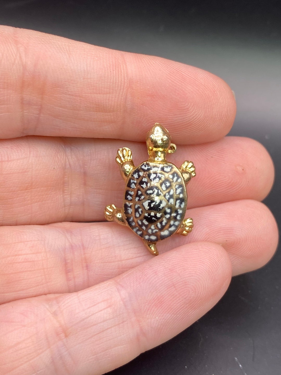Vintage Turtle Pin - Etsy