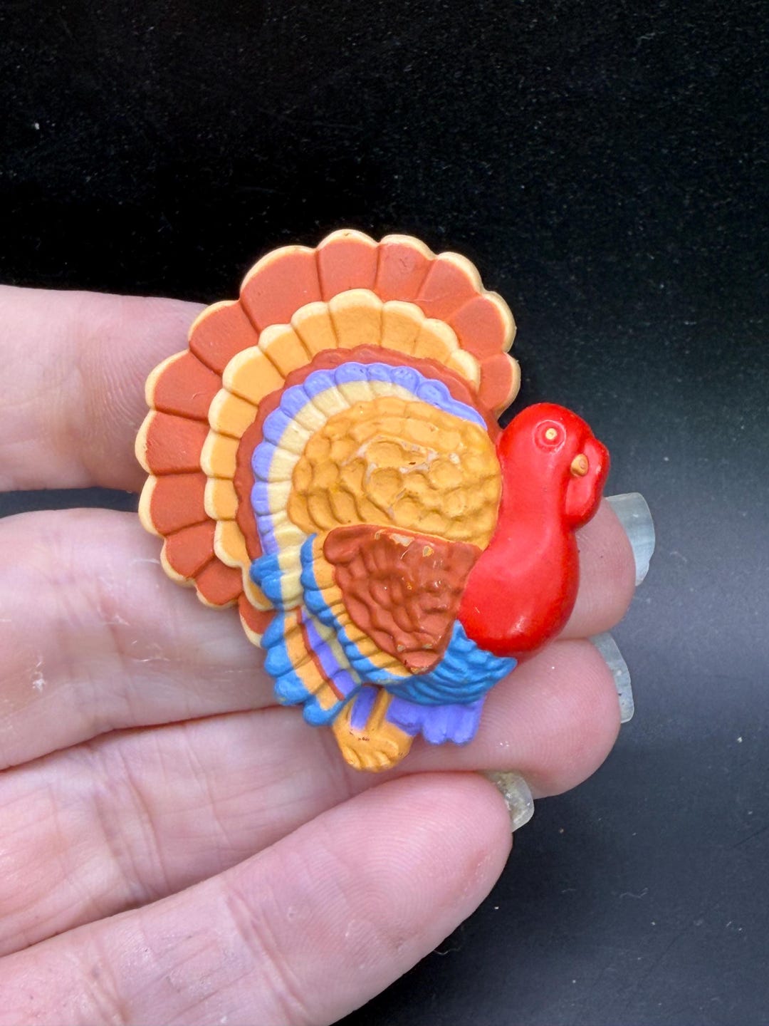Vintage Hallmark Turkey Thanksgiving Pin - Etsy