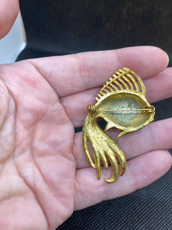 Vintage Angelfish Siamese Fighting Fish Enamel Pin - … - Gem