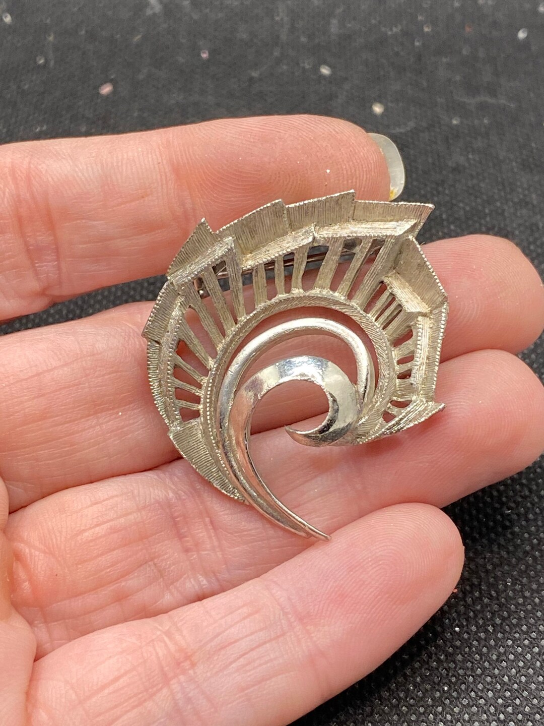 Vintage Modern Abstract Brutalist Pin - Etsy