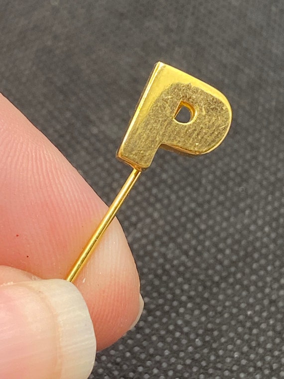 Vintage Letter P Initial Pin by Trifari - Etsy