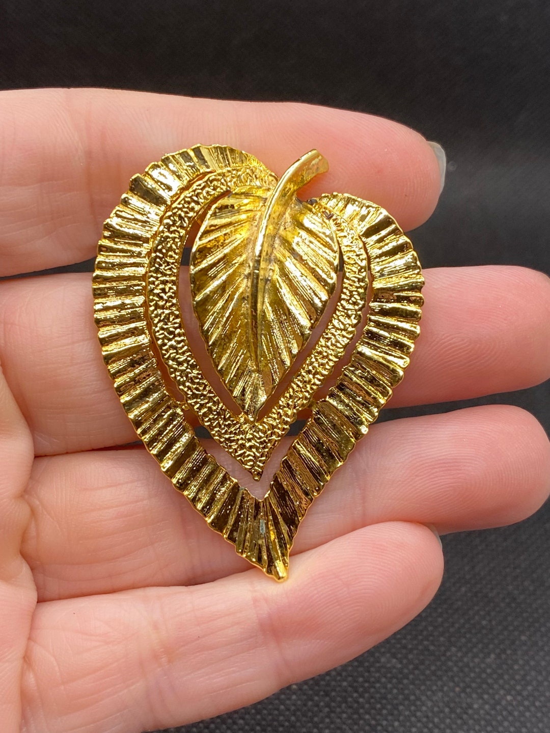 Vintage Leaf Pin by Gerry’s - Etsy