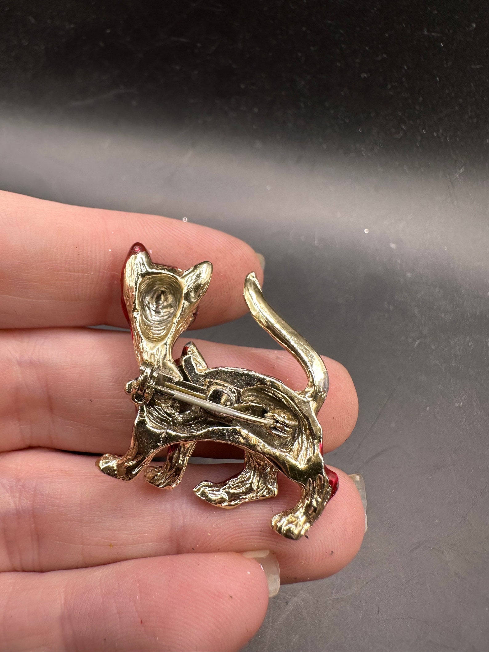 Vintage Cat Pin With Moving Head - Etsy