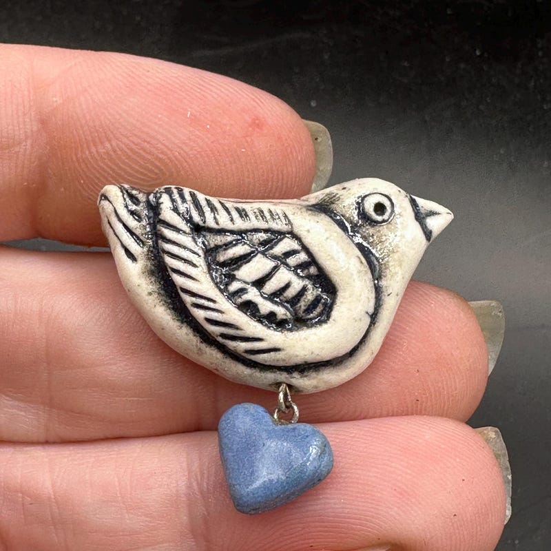 Ceramic Brooch - Etsy
