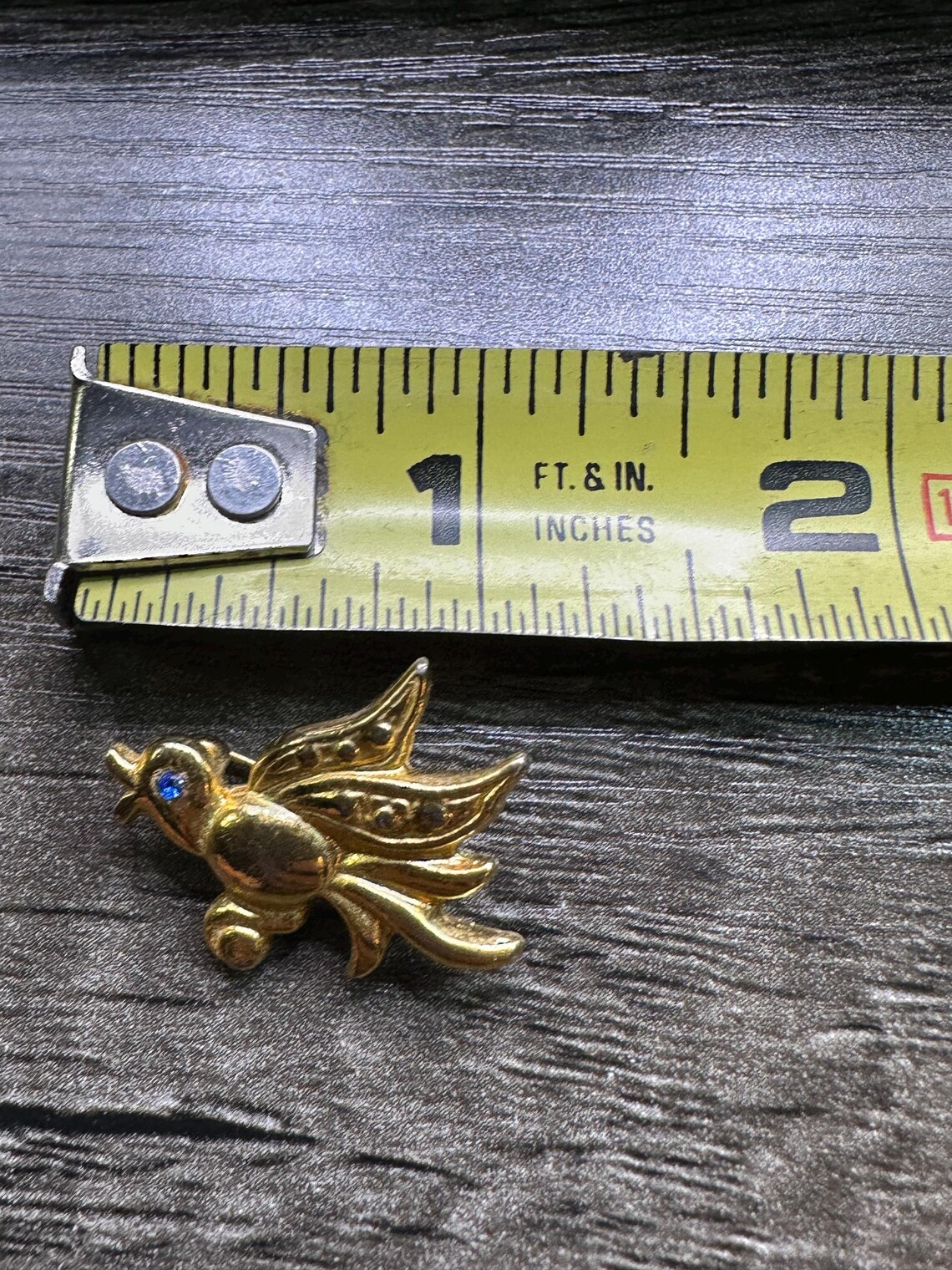 Vintage Small Bird Pin - Etsy
