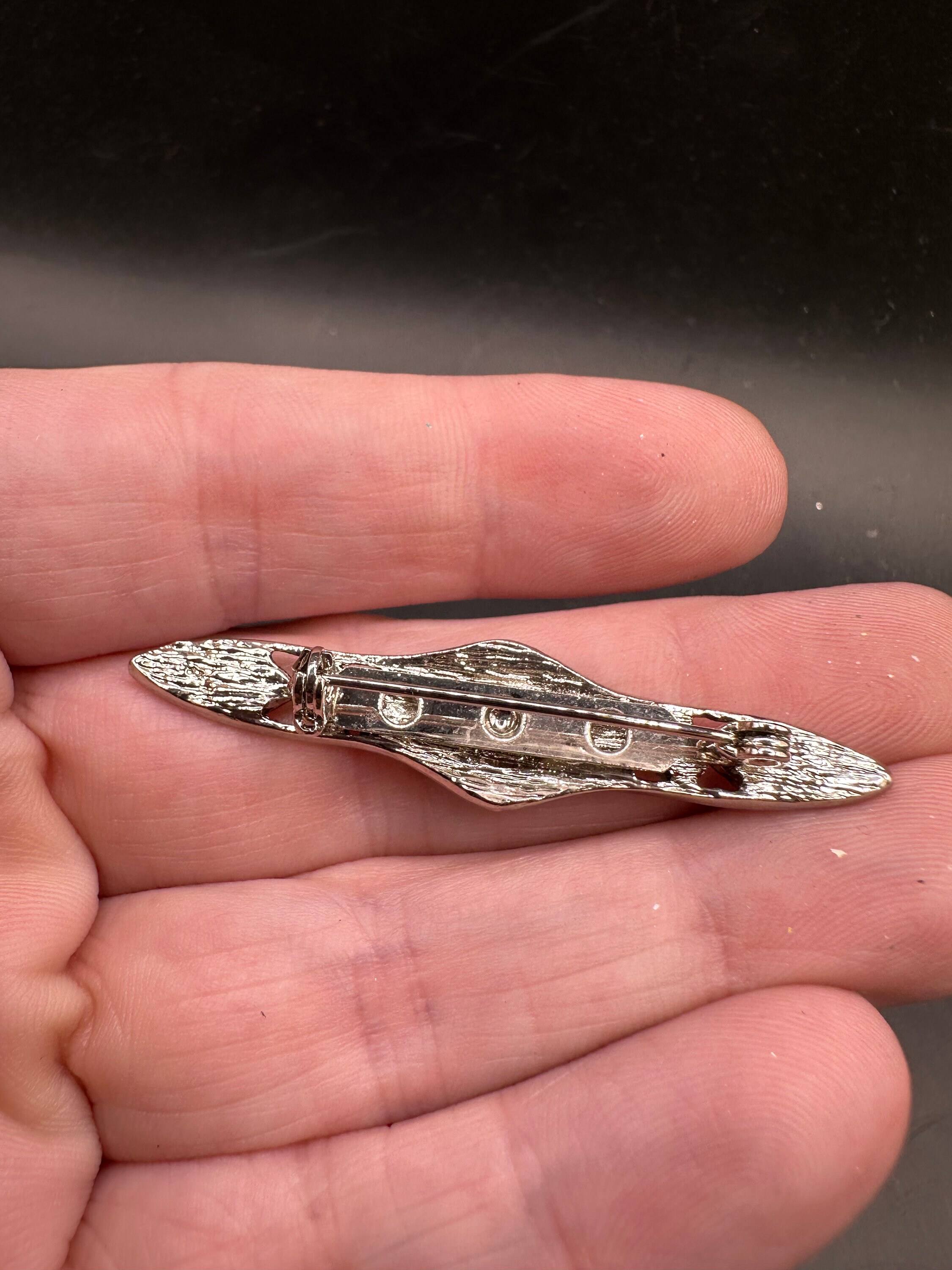Vintage Enamel Victorian Style Bar Pin - Etsy