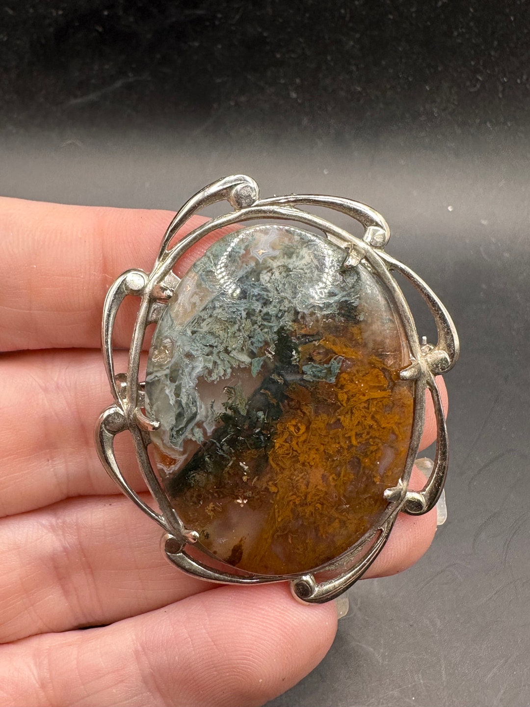 Vintage Renaissance Royal Stone Pin - Etsy