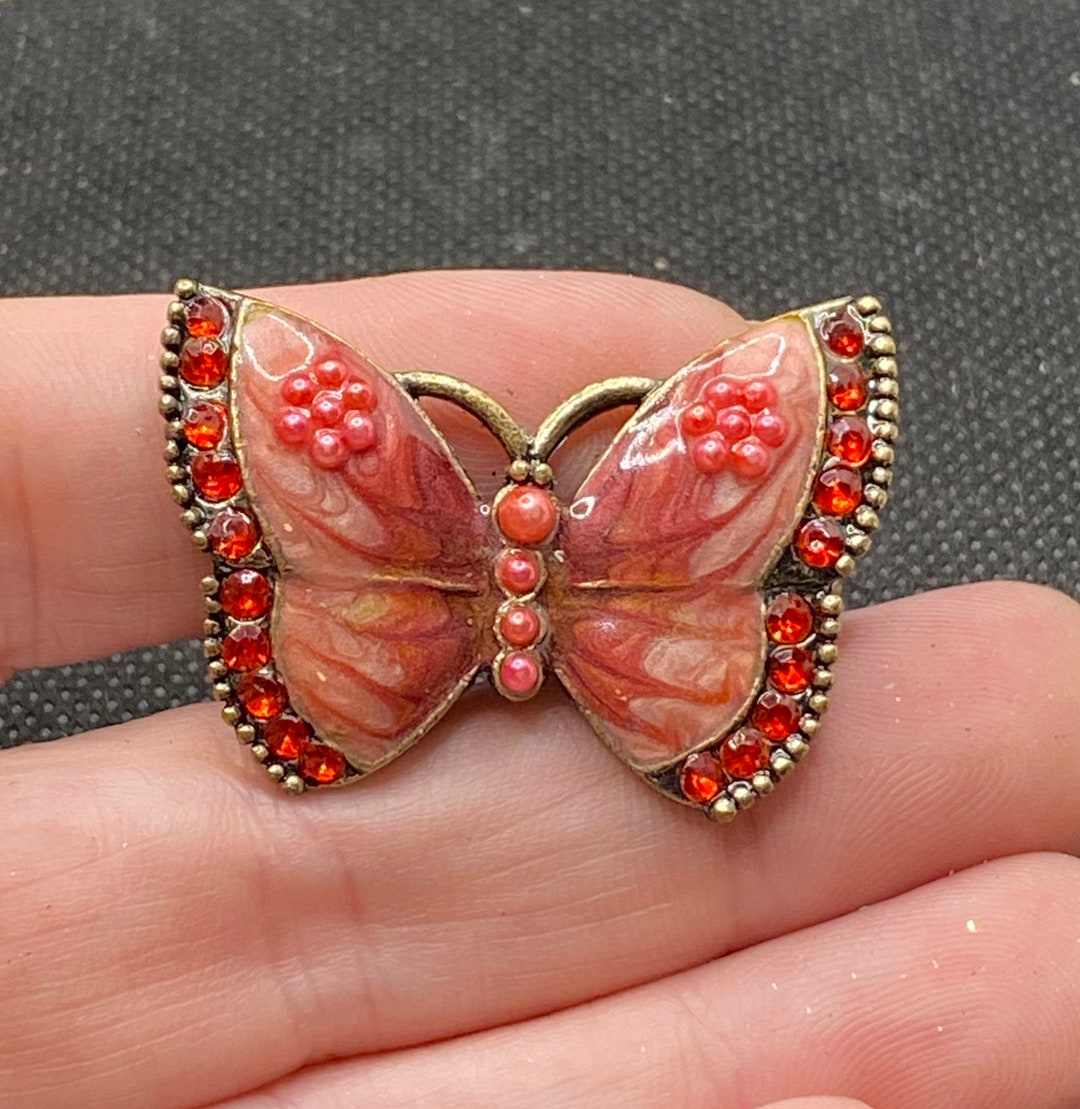 Vintage Butterfly Pin - Etsy