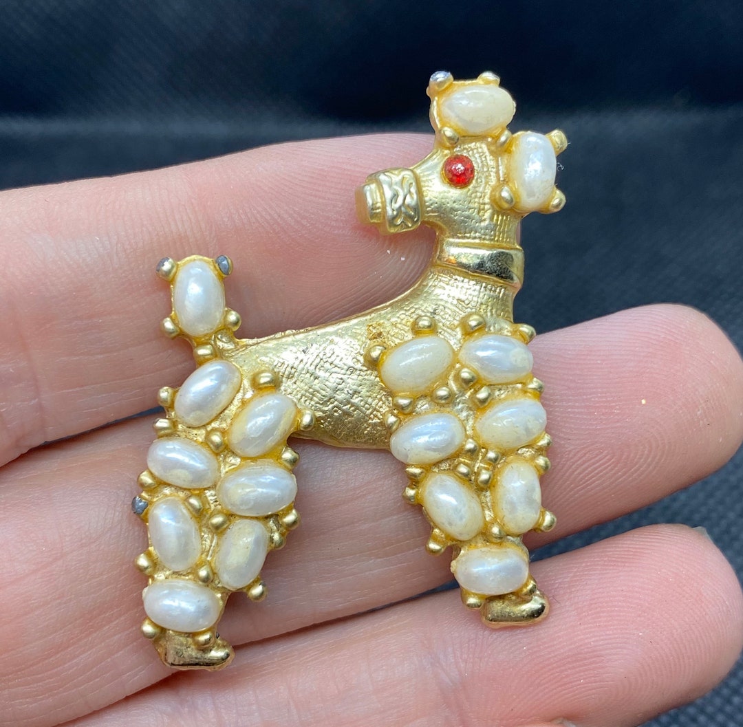Vintage Poodle Pin - Etsy
