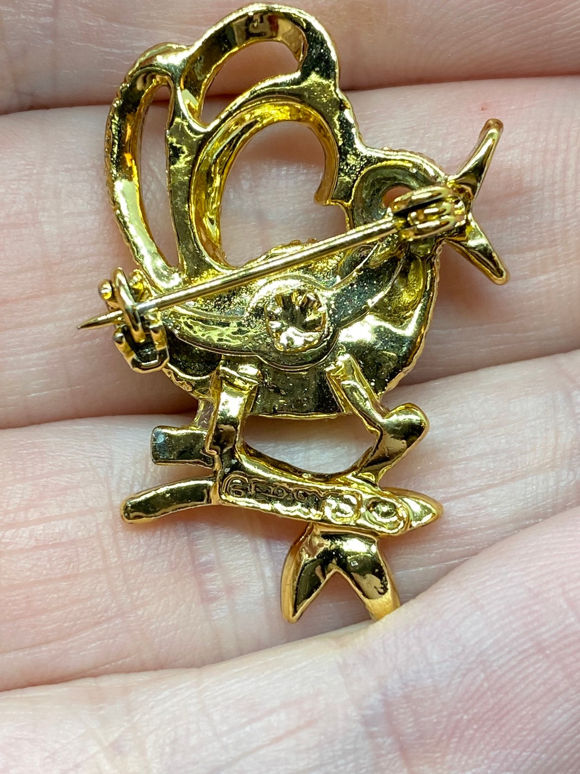 Vintage Bird Starling Robin Swallow Pin - Etsy