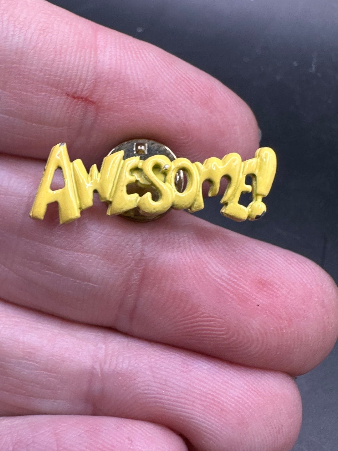 Vintage 80s Retro Awesome Pin by JJ - Etsy Australia