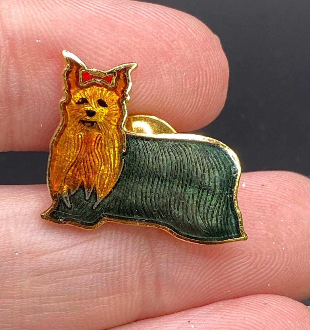 Vintage Dog Shih Tzu Enamel Pin - Etsy