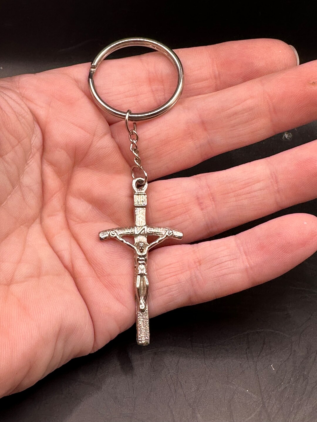 Vintage Cross Crucifix Keychain - Etsy