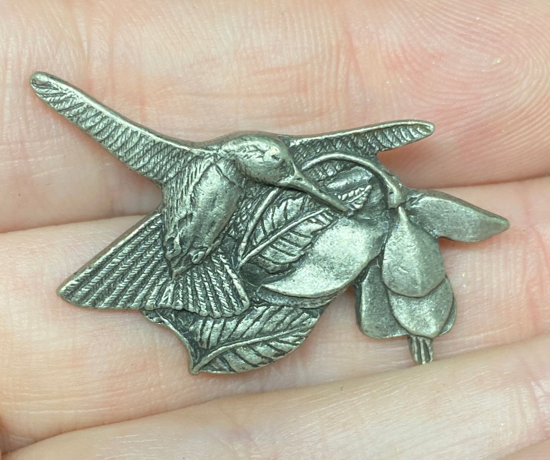 Vintage Hummingbird Pin - Etsy
