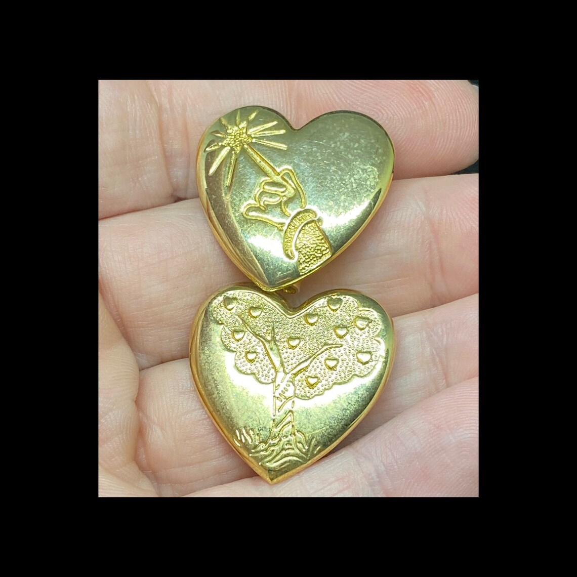Vintage Pair of Variety Club Heart Pins Disney Wand Tree | Etsy