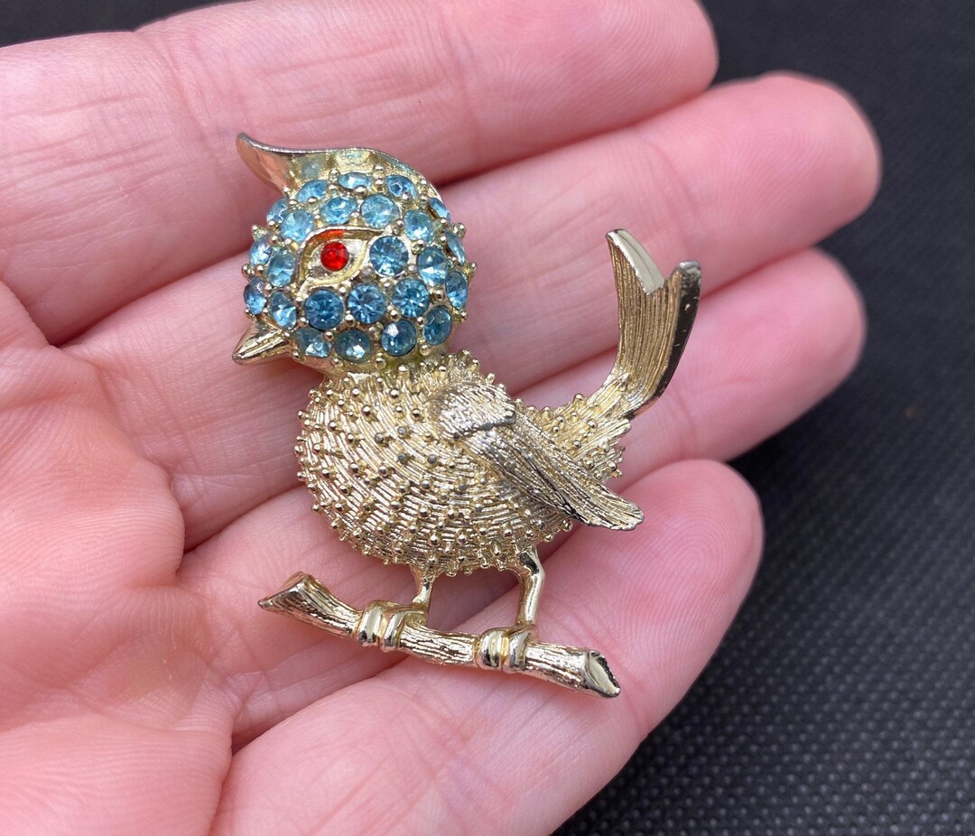 Vintage Bluebird Robin Swallow Bird Pin - Etsy