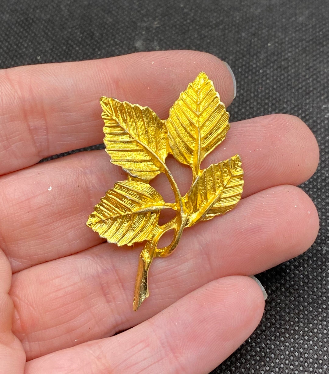 Vintage Leaf Pin Marked DFA - Etsy