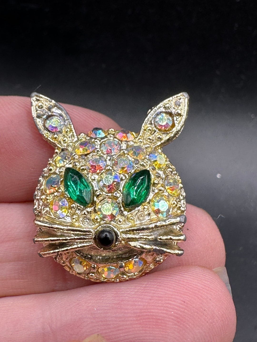 Vintage Mod Mid Century Modern Hip Cat Bust Pin - Etsy