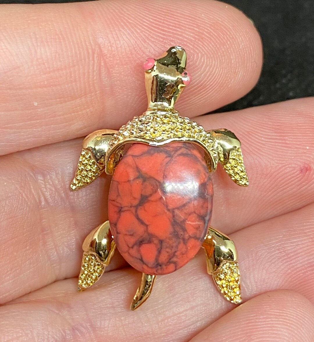 Vintage Turtle Pin by Gerrys - Etsy