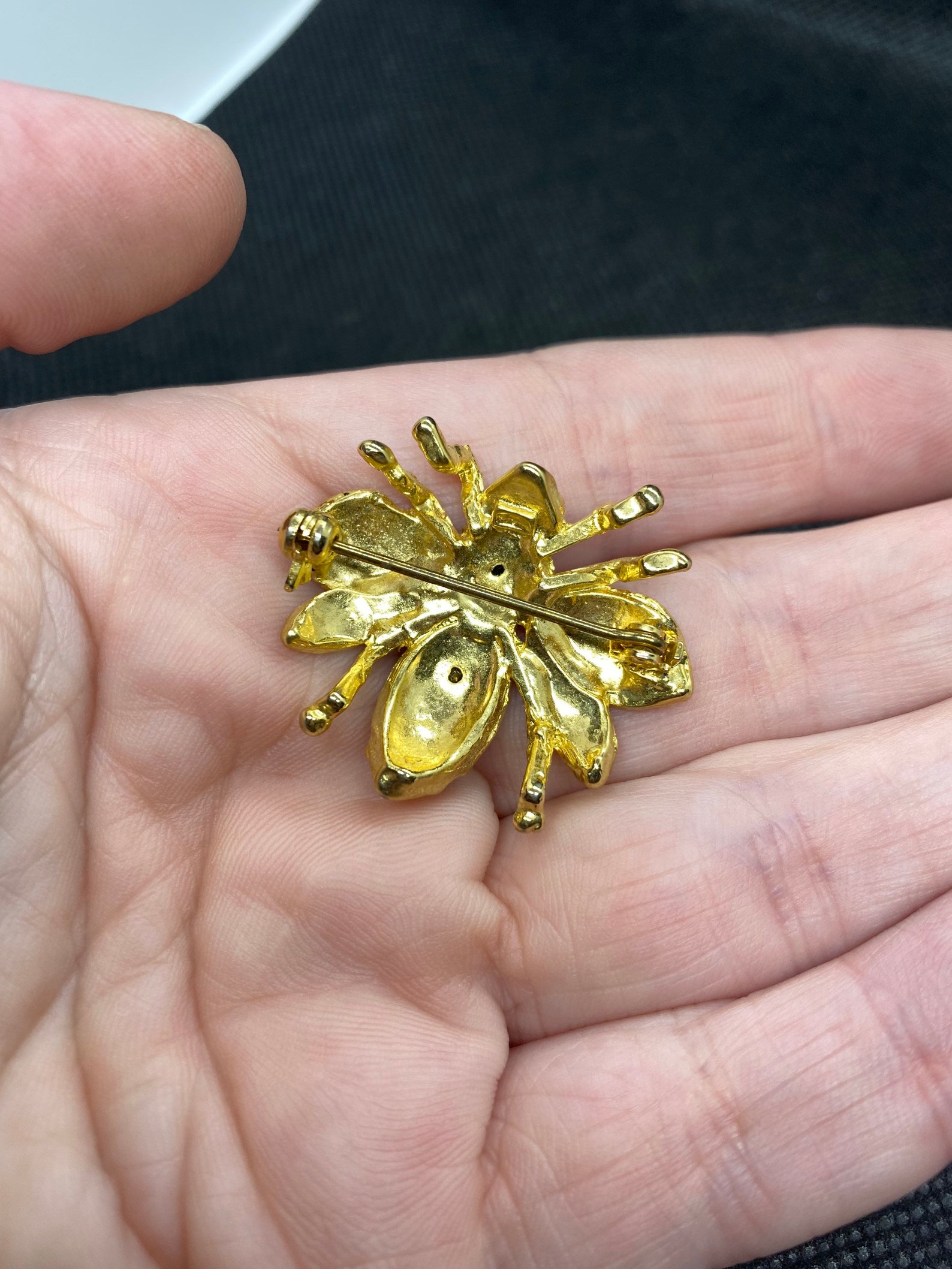 Vintage Bug Pin With Multi Color Rhinestones - Etsy