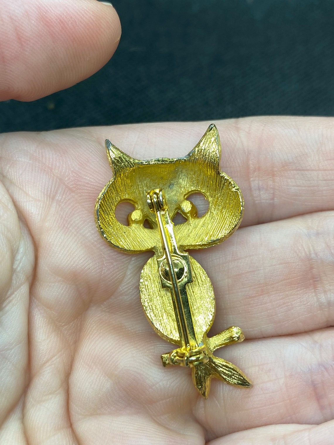 Vintage Owl Jelly Belly Pin - Etsy