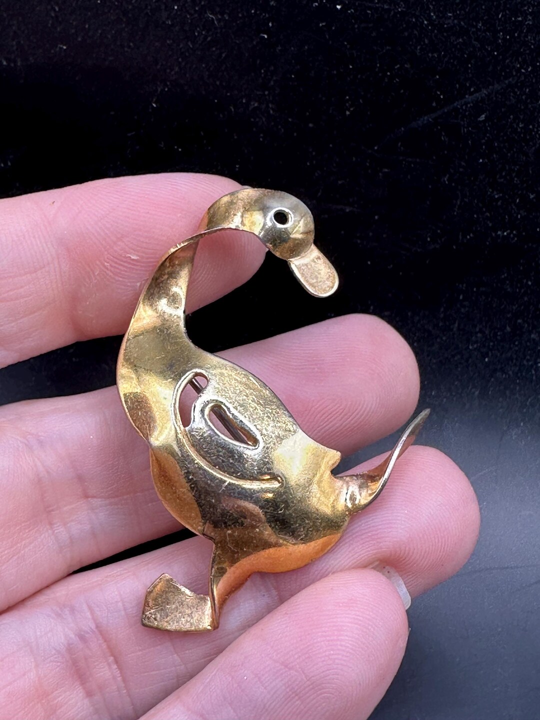 Vintage Modern Stylized Duck Bird Pin - Etsy
