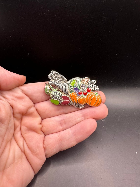 Vintage Cornucopia Pumpkin Fall Thanksgiving Holiday … - Gem